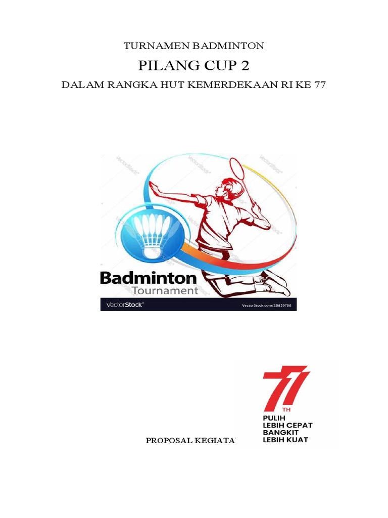 Proposal Badminton Pilang Cup 2 | PDF