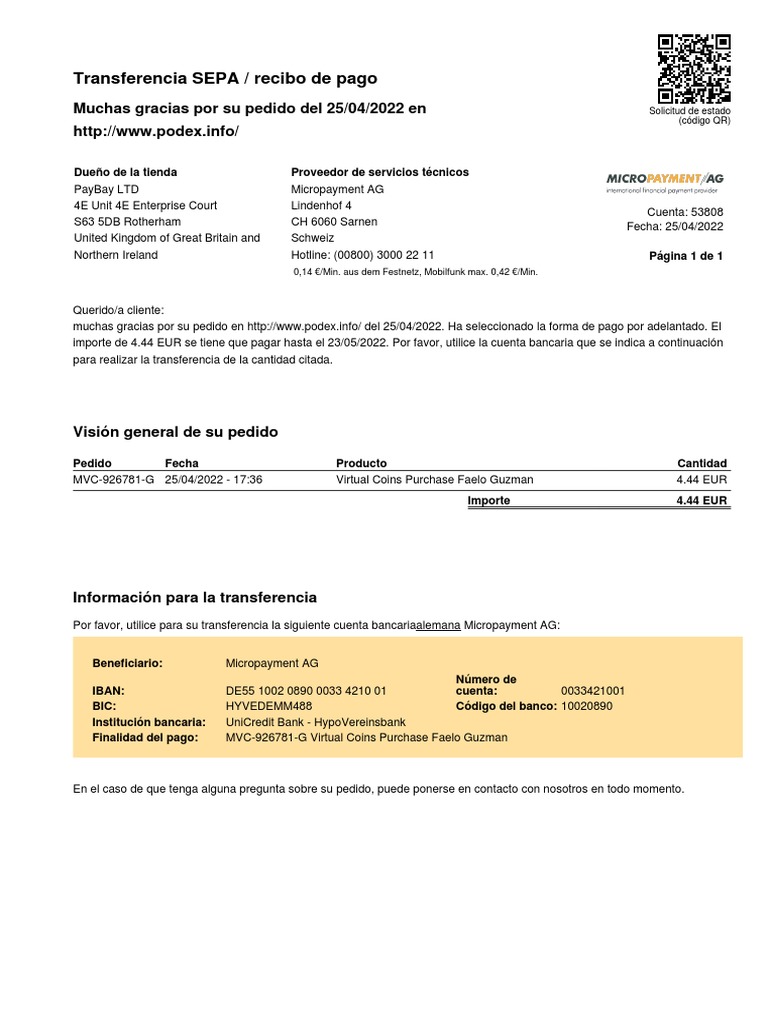 Sepa Form | Descargar gratis PDF | Dinero | Bancario