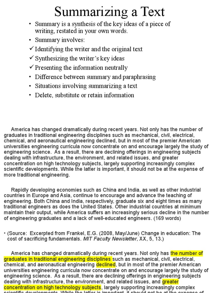 Effective Text Summarization Techniques | PDF | Engineering | Science