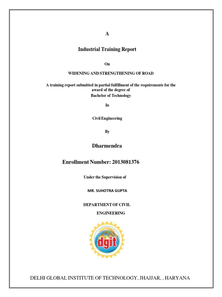 Industrial Project File | PDF | Asphalt | Road Surface