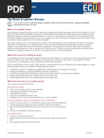 Academic Writing Checklist | PDF | Essays | Verb