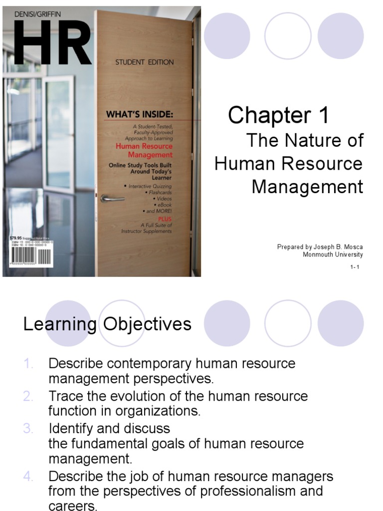 Denisi HR 1e ch.01 Student | PDF | Human Resource Management | Business