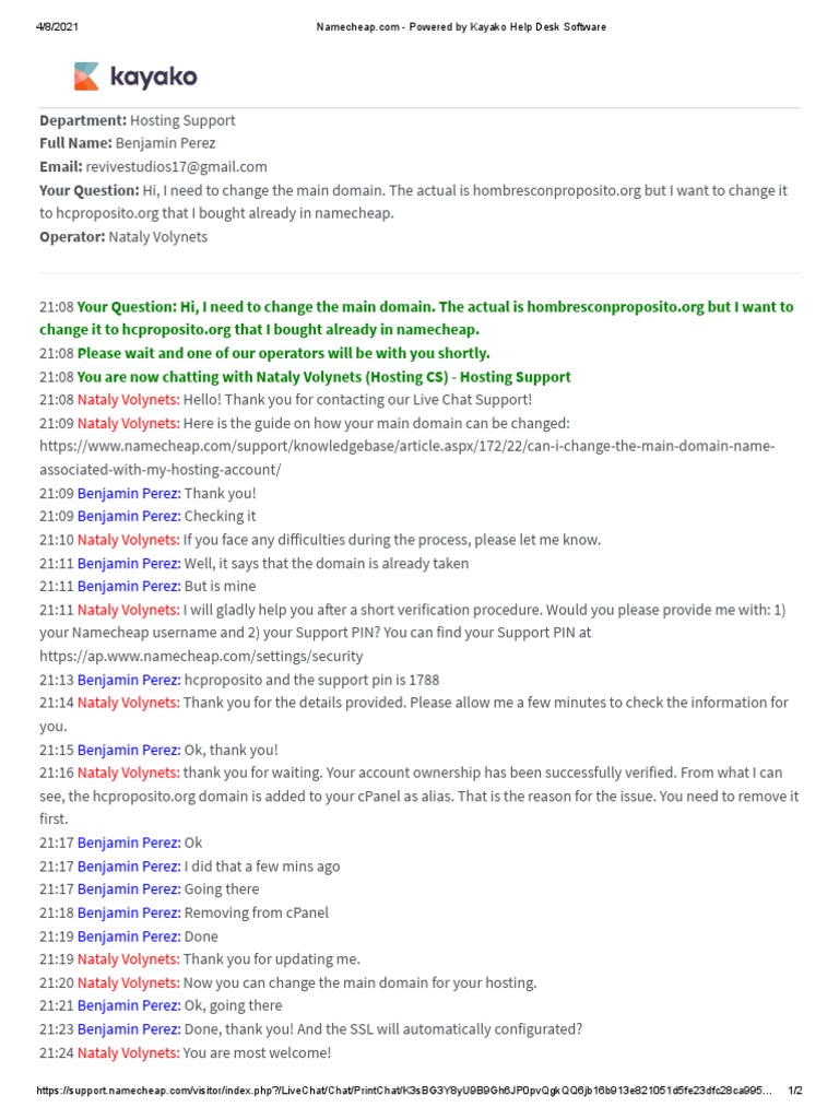 Powered by Kayako Help Desk Software | PDF | Domain Name System | Wide ...