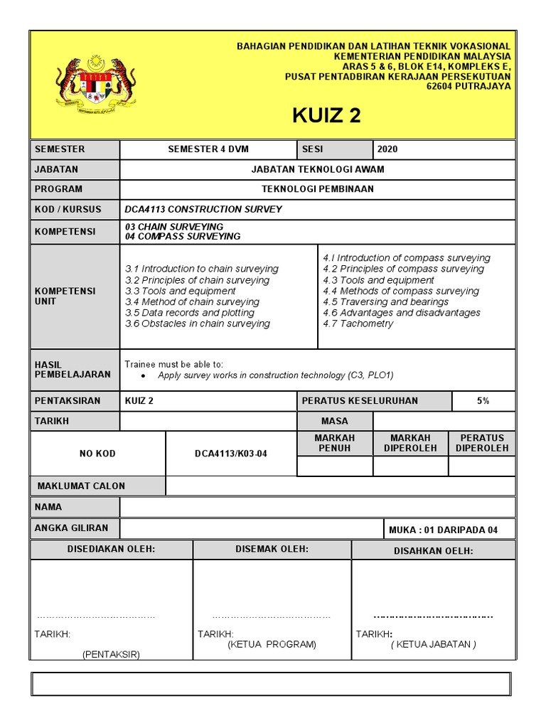 Kuiz 2 | PDF