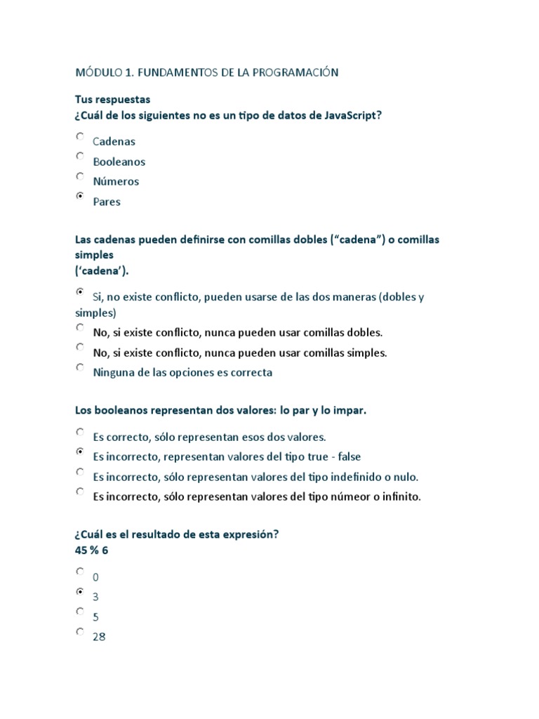 Modelo de Examen | PDF | Programa de computadora | Programación