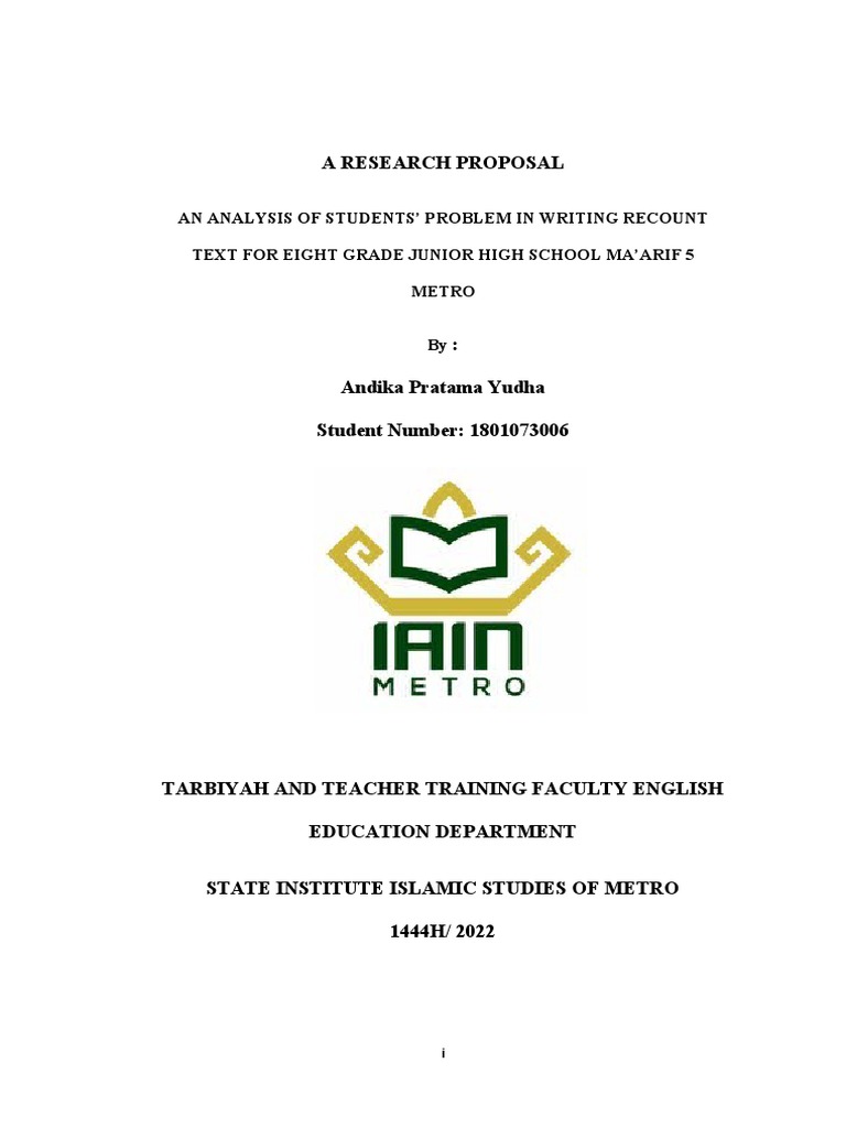 A Research Proposal Bab 1 2 3 Original 2.1 | PDF | Linguistics | Thought