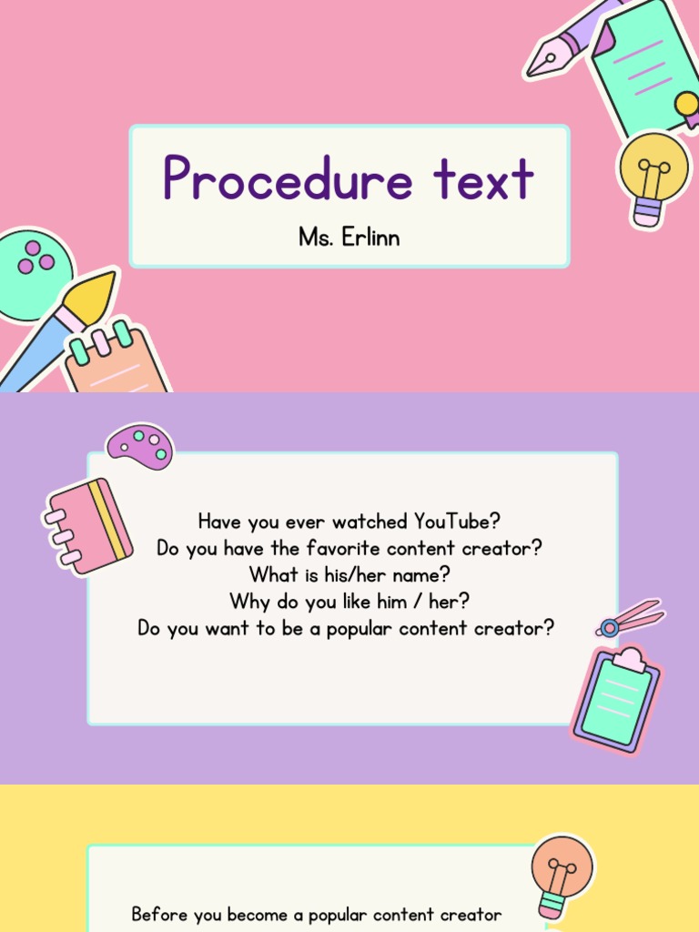 PROCEDURE TEXT The First Meeting | PDF | You Tube | Language Mechanics