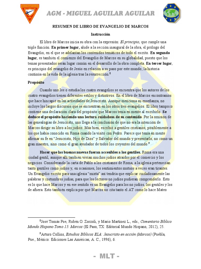 Hacia los gentiles: El propósito del Evangelio de Marcos para los ...