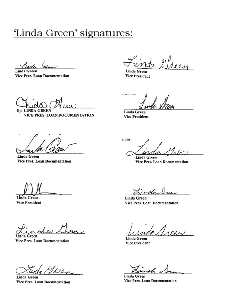 DOCX Signature Variations