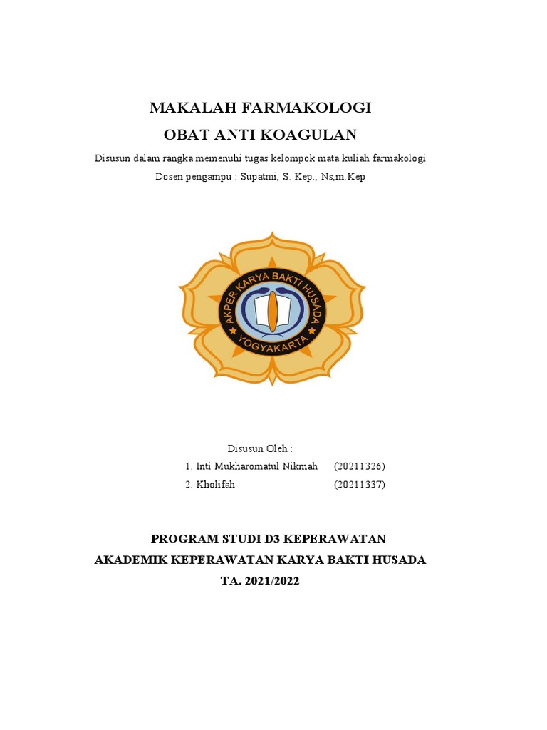 Farmakologi Obat Antikoagulan Heparin | PDF