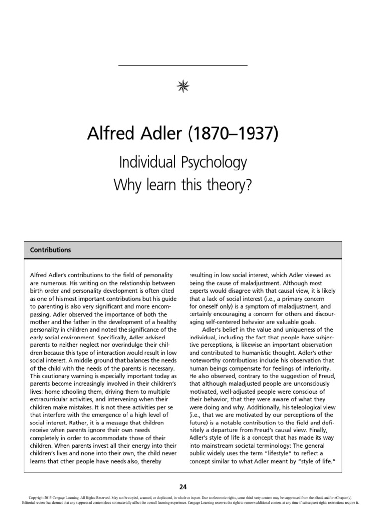 Individual Psychology Case Analysis | PDF | Psychology | Behavioural Sciences