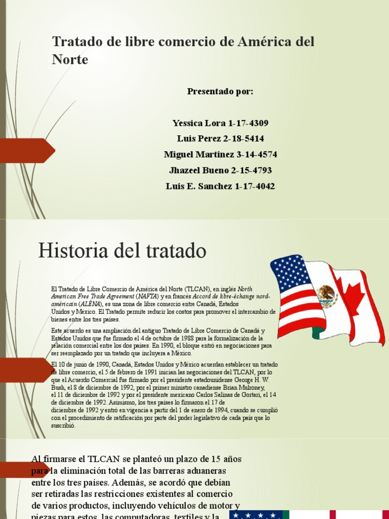 Final - Tratado de Libre Comercio de America Del Norte | PDF | Tratado de Libre Comercio ...
