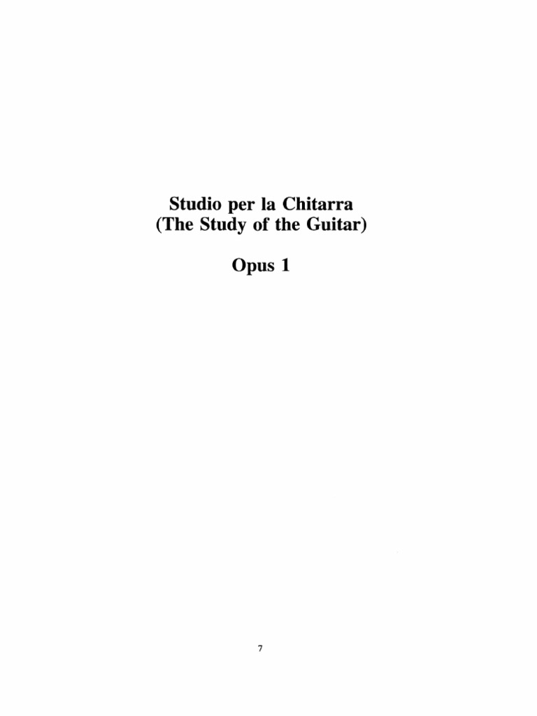 Complete Giuliani Studies Op1 | PDF | Elements Of Music | Musicology