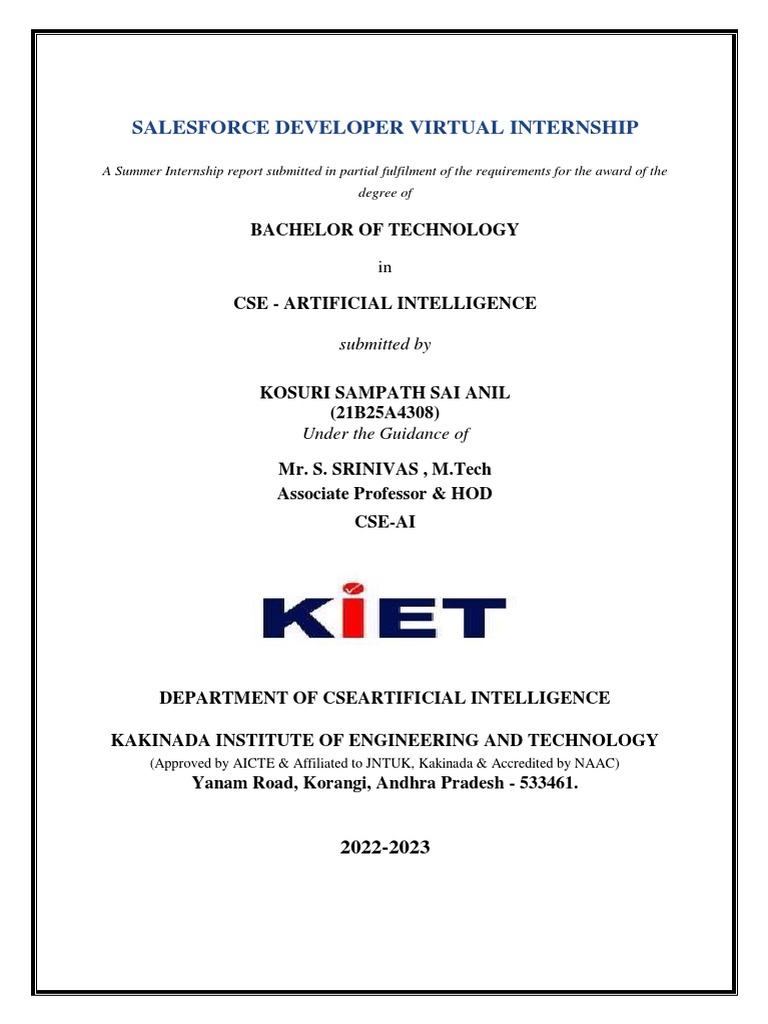 Anil Internship | PDF | Software Development | Computing