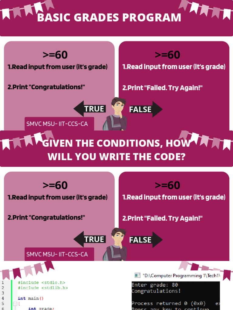 CCC101 If Else Switch | Download Free PDF | Subroutine | Algorithms