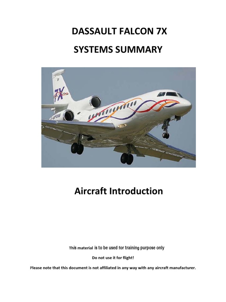 Falcon 7X-Aircraft Introduction | PDF | Cockpit | Flight