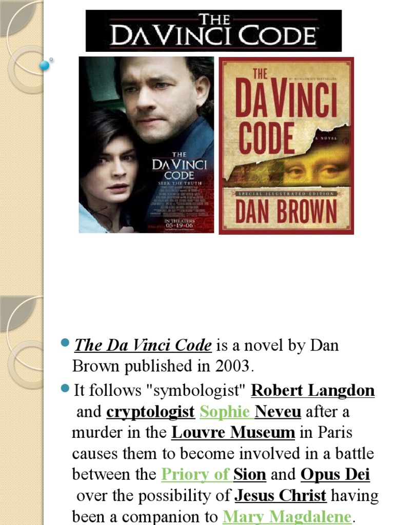 The Da Vinci Code: Plot and Characters | PDF