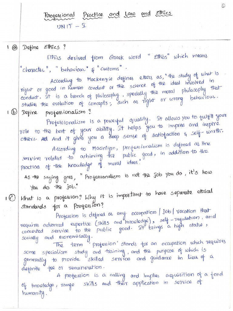 PPLE Unit-1 Notes | PDF