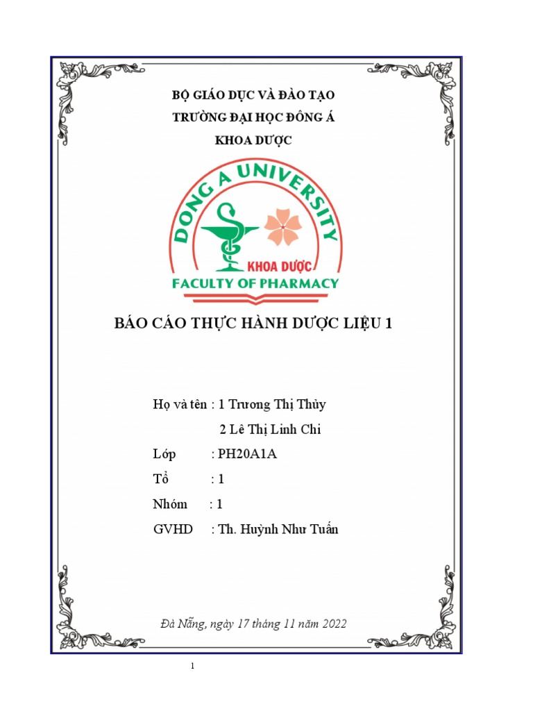 TH Duoc Lieu Buoi 1 | PDF