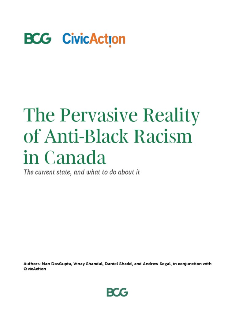Realities of Anti Black Racism in Canada 2020 12 12 Updated | PDF