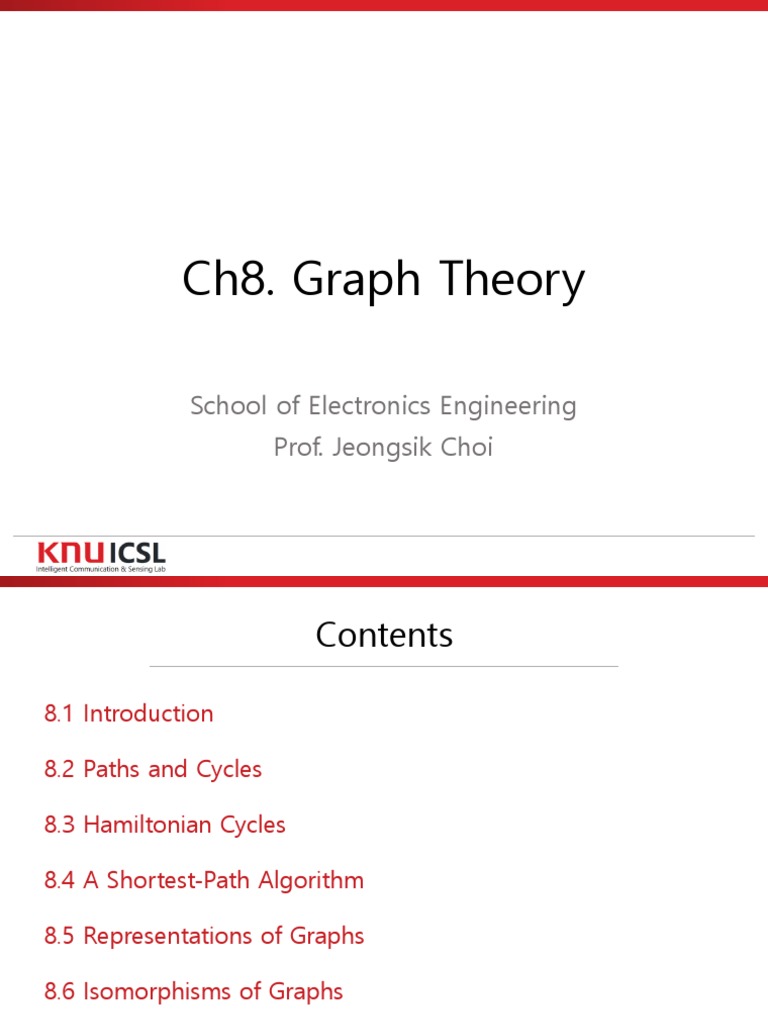 Ch8. Graph Theory | PDF | Vertex (Graph Theory) | Mathematics Ch8. Graph Theory | PDF | Vertex (Graph Theory) | Mathematics