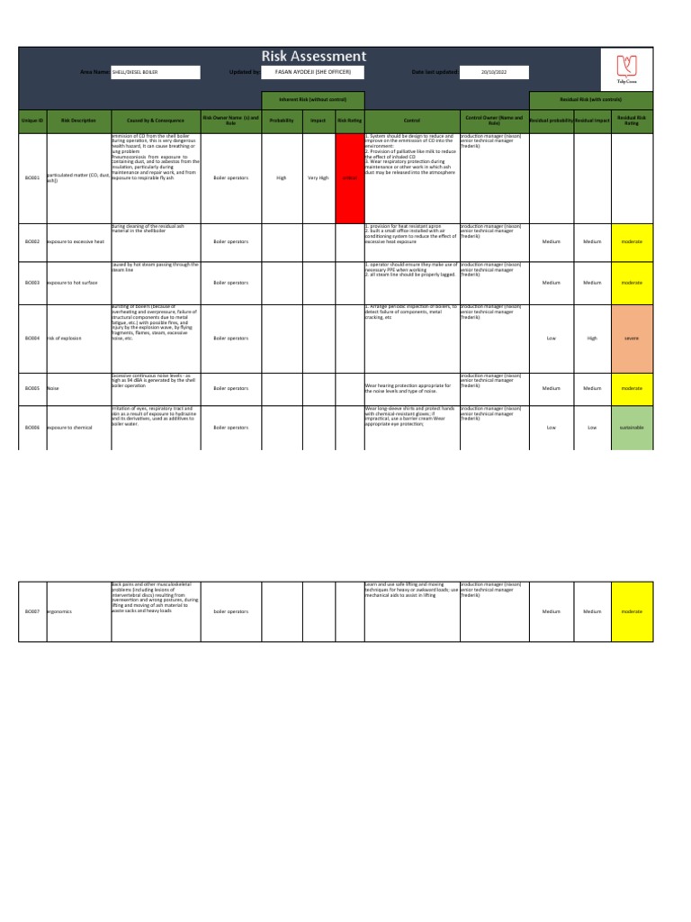 Risk Assessment | PDF | Water Treatment | Water Risk Assessment | PDF | Water Treatment | Water