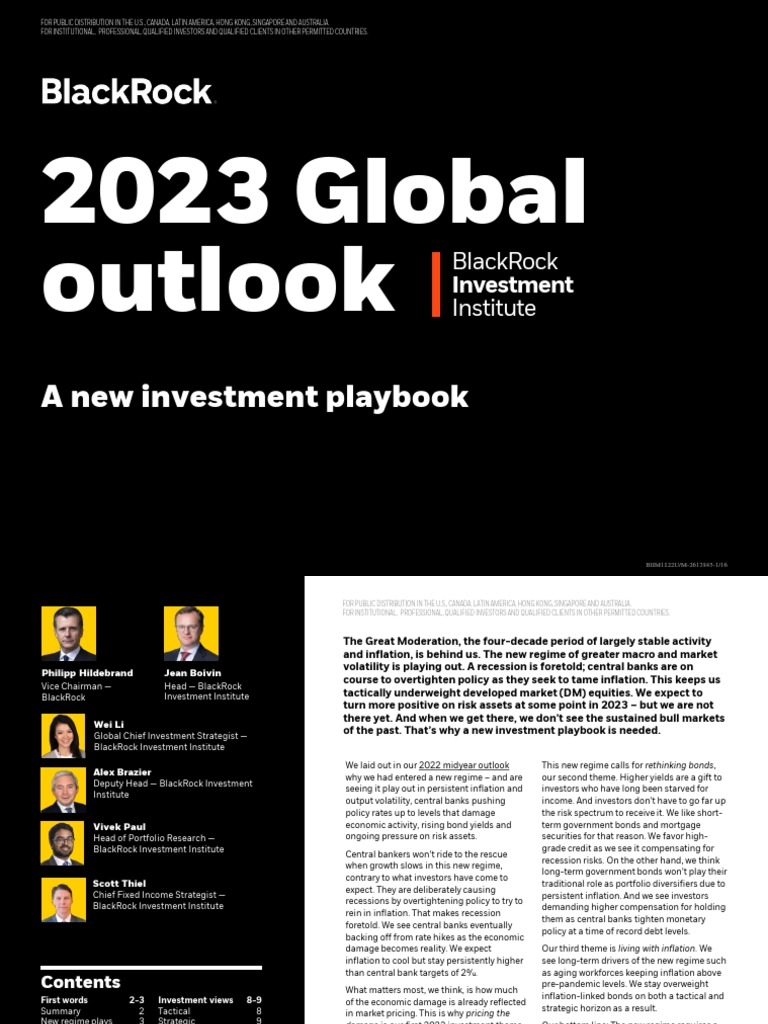 Bii Global Outlook 2023 | PDF | Inflation | Yield (Finance)