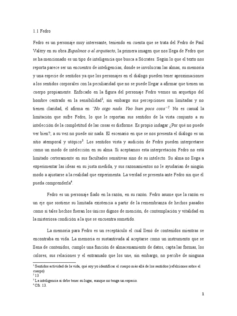 Fedro: Limitaciones del alma y la memoria | PDF | Alma | Experiencia
