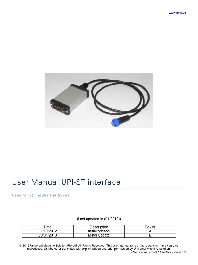 User Manual Upi St Revb Pdf Menu Computing Computing 7373