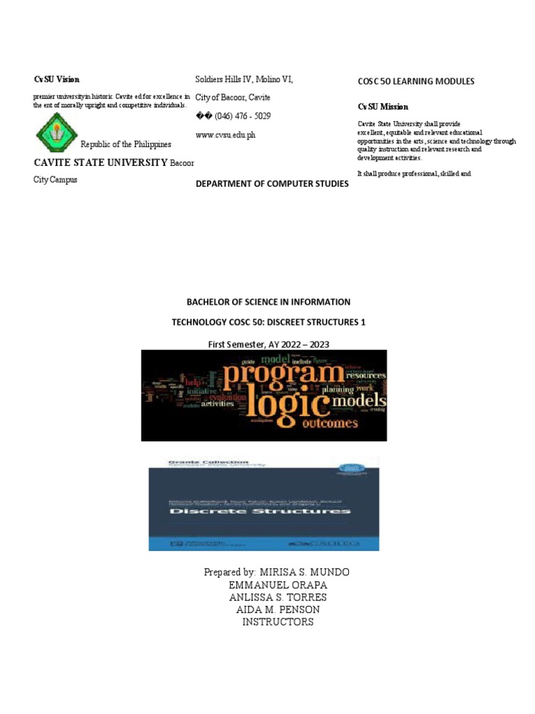 COSC 50 - Module 1 | PDF | Argument | Logic COSC 50 - Module 1 | PDF | Argument | Logic
