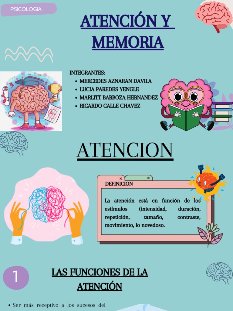 Atención y Memoria | PDF | Memoria | Atención