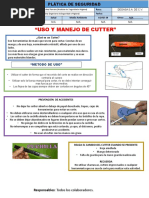 Uso Seguro y Correcto del Cutter | PDF