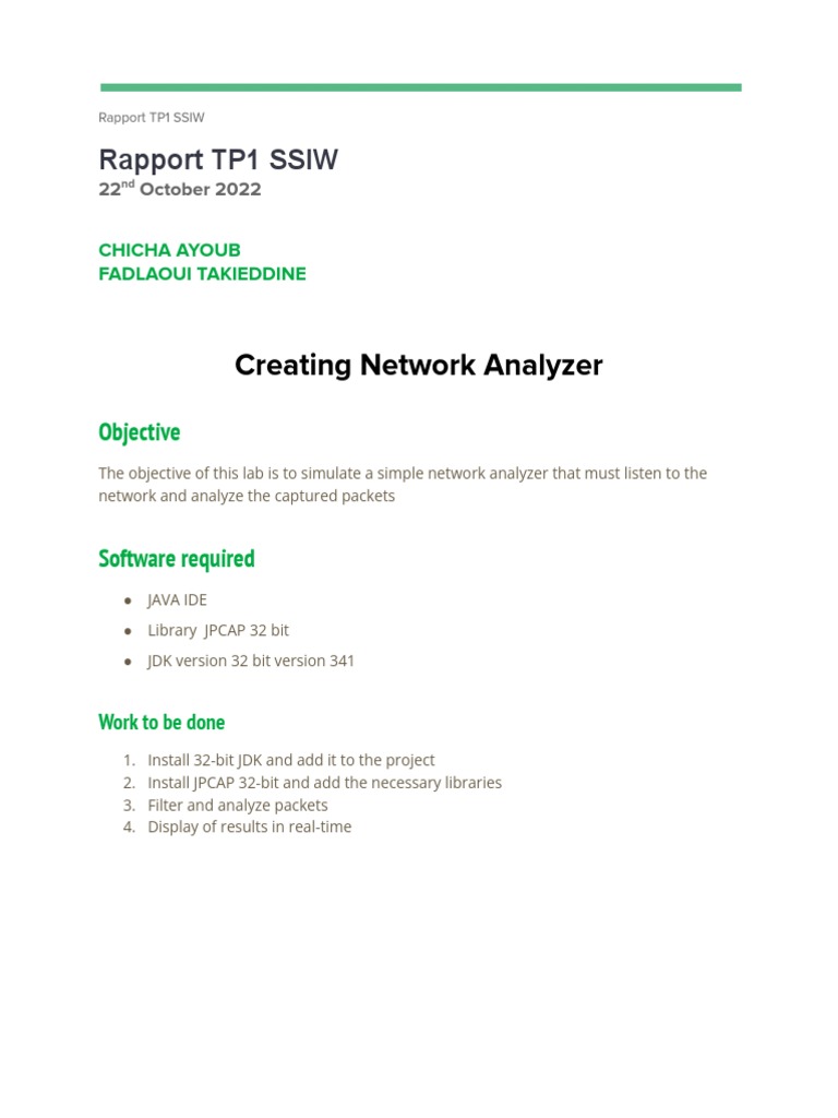 Tp1 S2IW Rapport | PDF