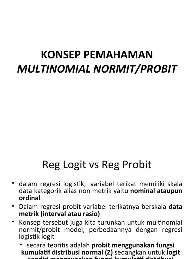 Regresi Probit | PDF