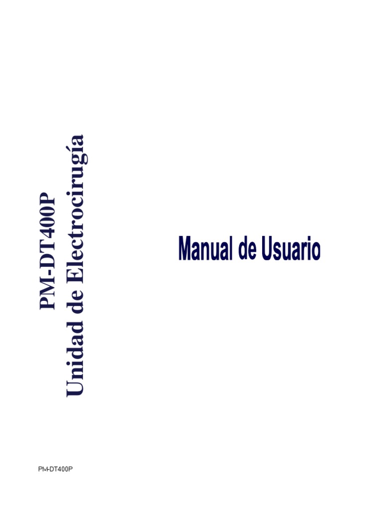 Manual de Usuario Promed PM-DT400P | PDF | Enchufes y tomas de corriente alterna | Fusible ...