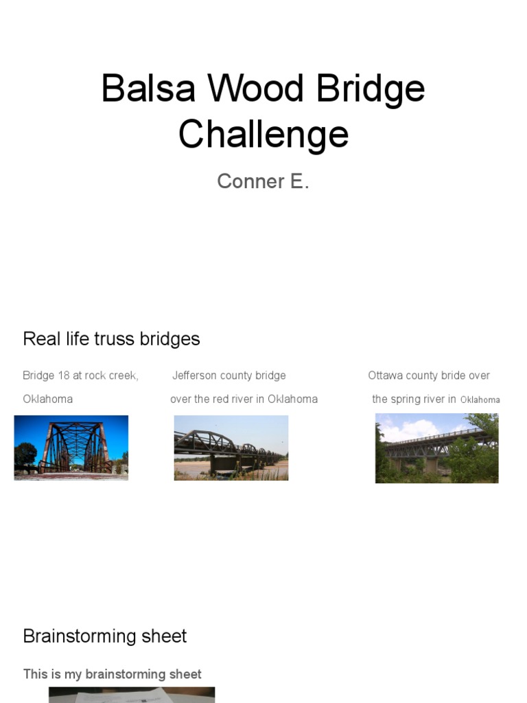 Balsa Wood Bridge Challenge 2 | PDF