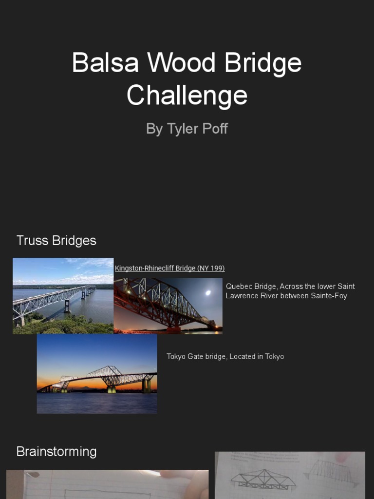 Balsa Wood Bridge Challenge | PDF