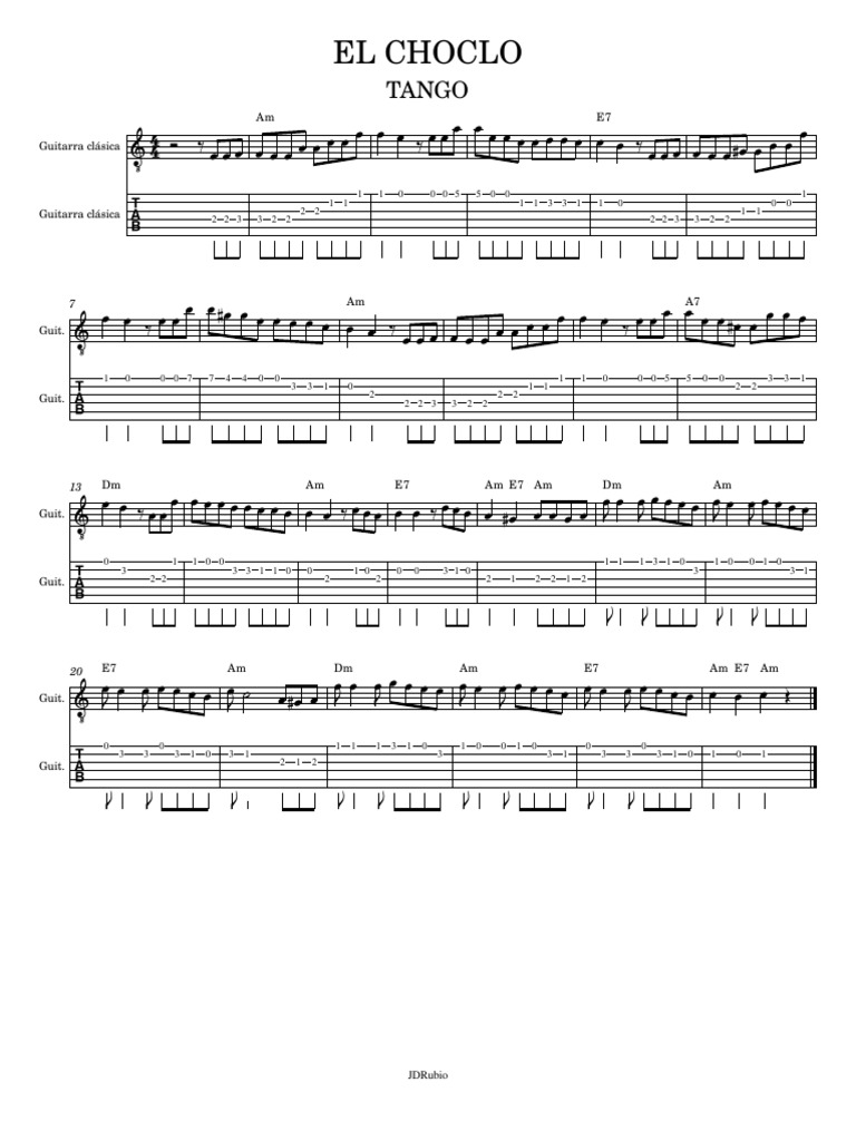 El Choclo Guitarra | PDF