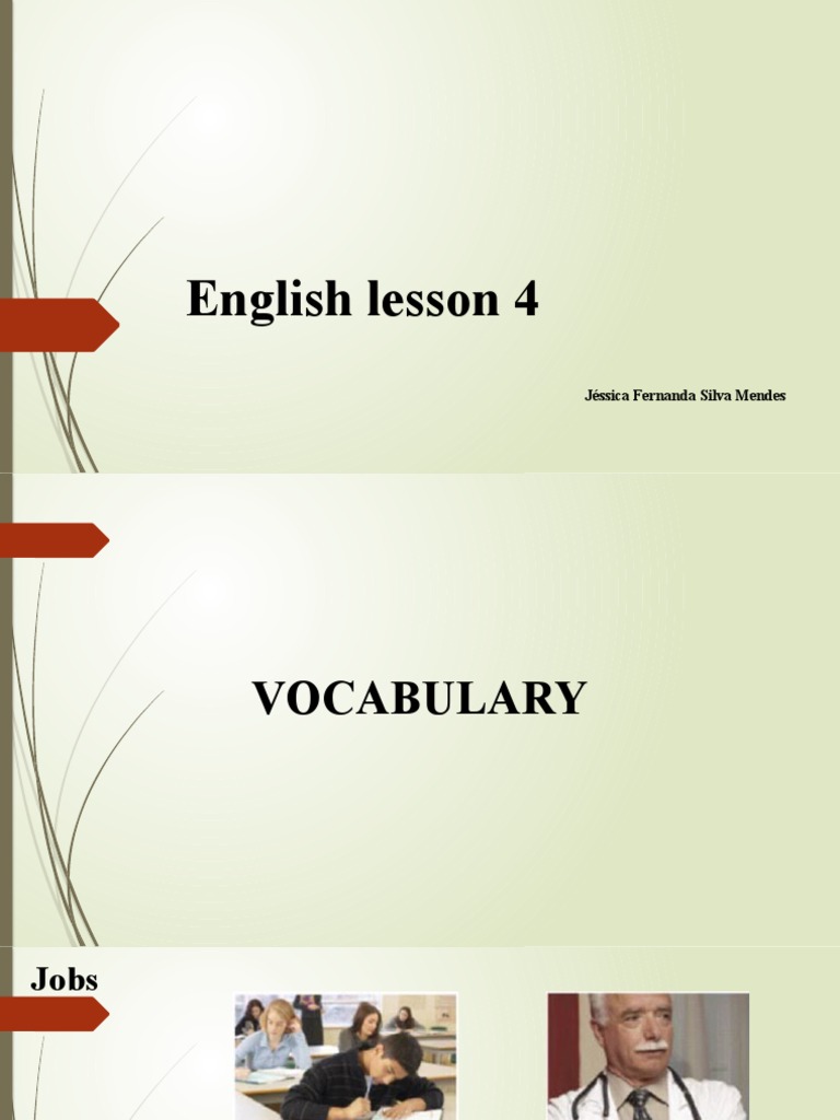 English Lesson 4 | PDF