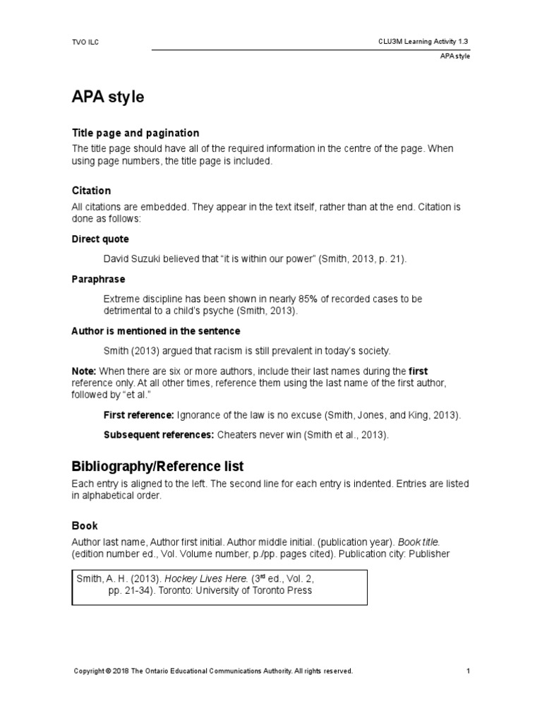 APA Style | PDF | Citation | Apa Style