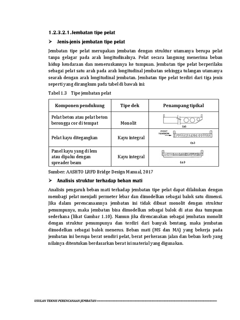 Jembatan Tipe Pelat | PDF | Teknologi & Rekayasa