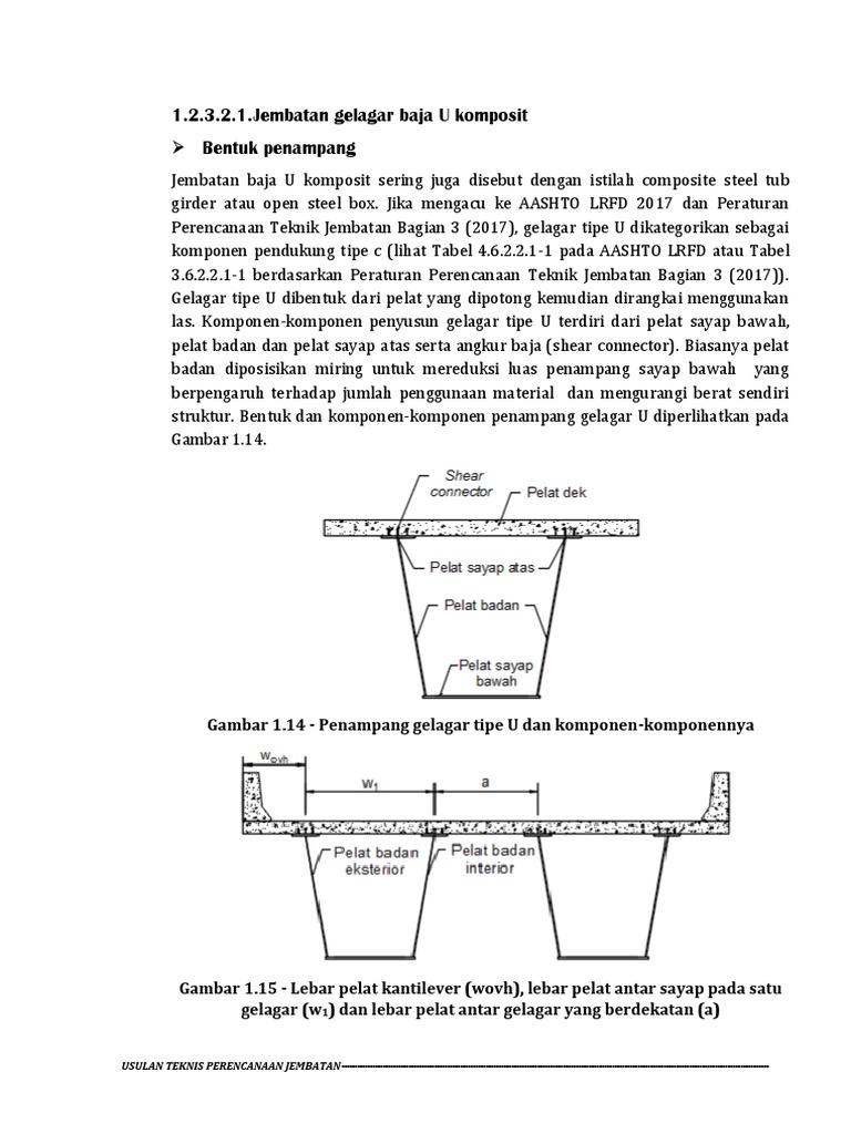 Jembatan Gelagar Tipe U | PDF