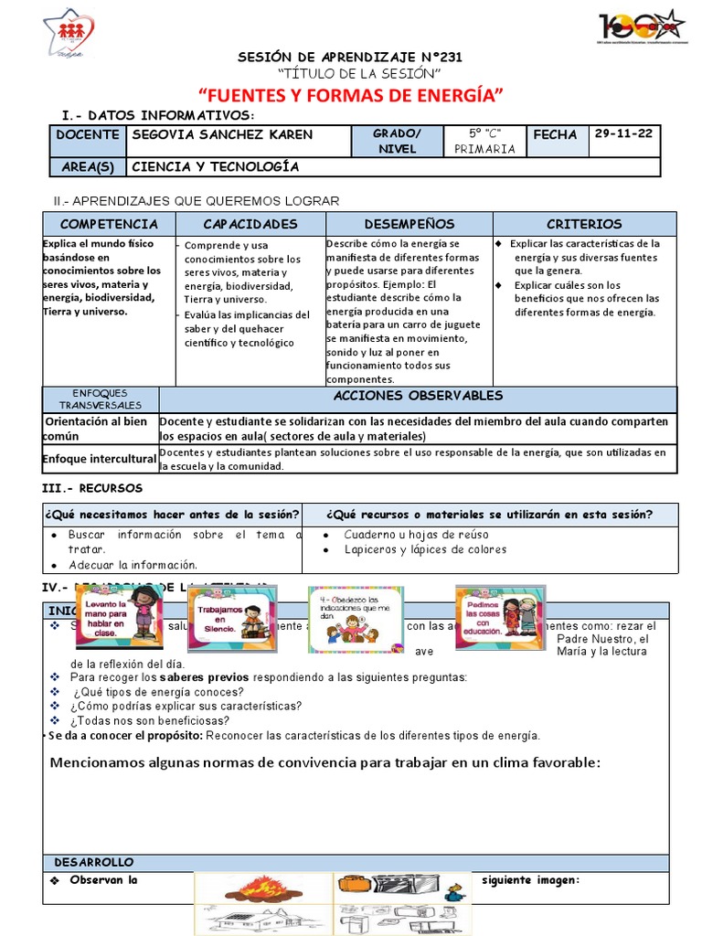 Energía: Fuentes y Beneficios | PDF | Hipótesis | Salón de clases