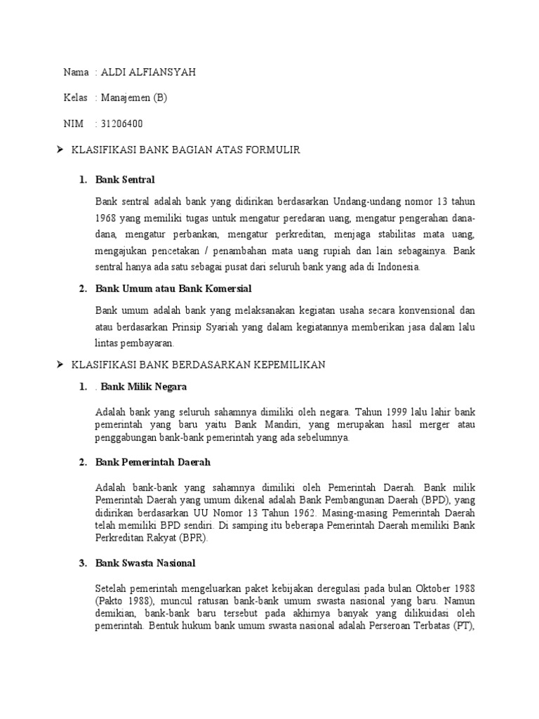 Aldi Alfiansyah Tugas Bank LK | PDF