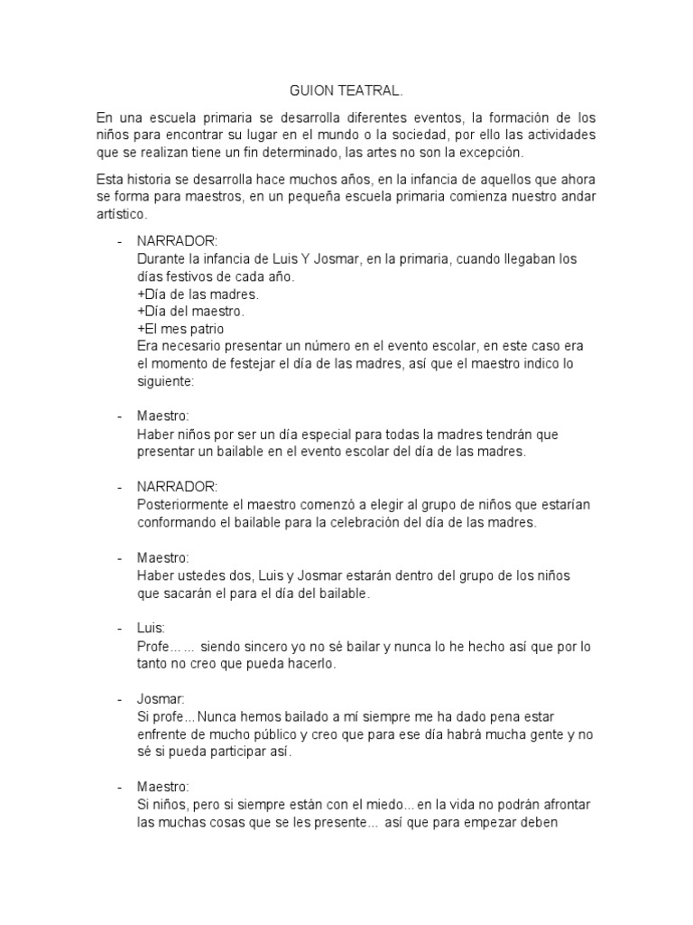 Guion Teatral | PDF