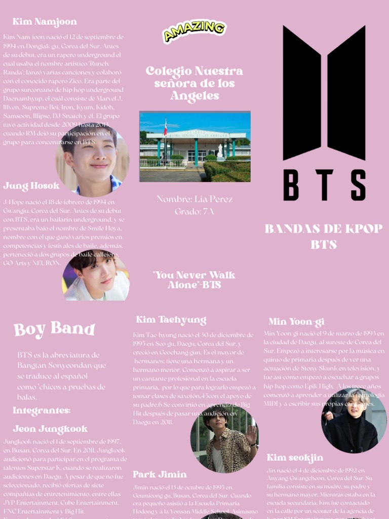 BTS (Basic Info) | PDF | Música pop | Músicos