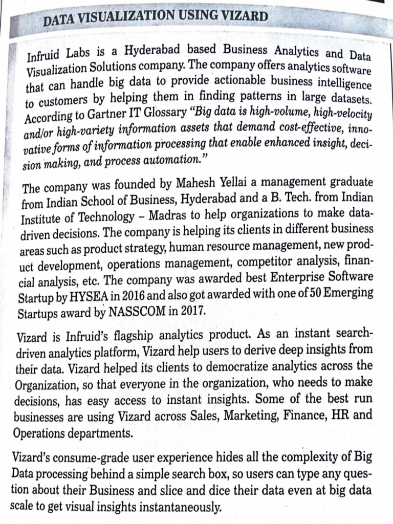 Data Visualization Using Vizard | PDF | Business