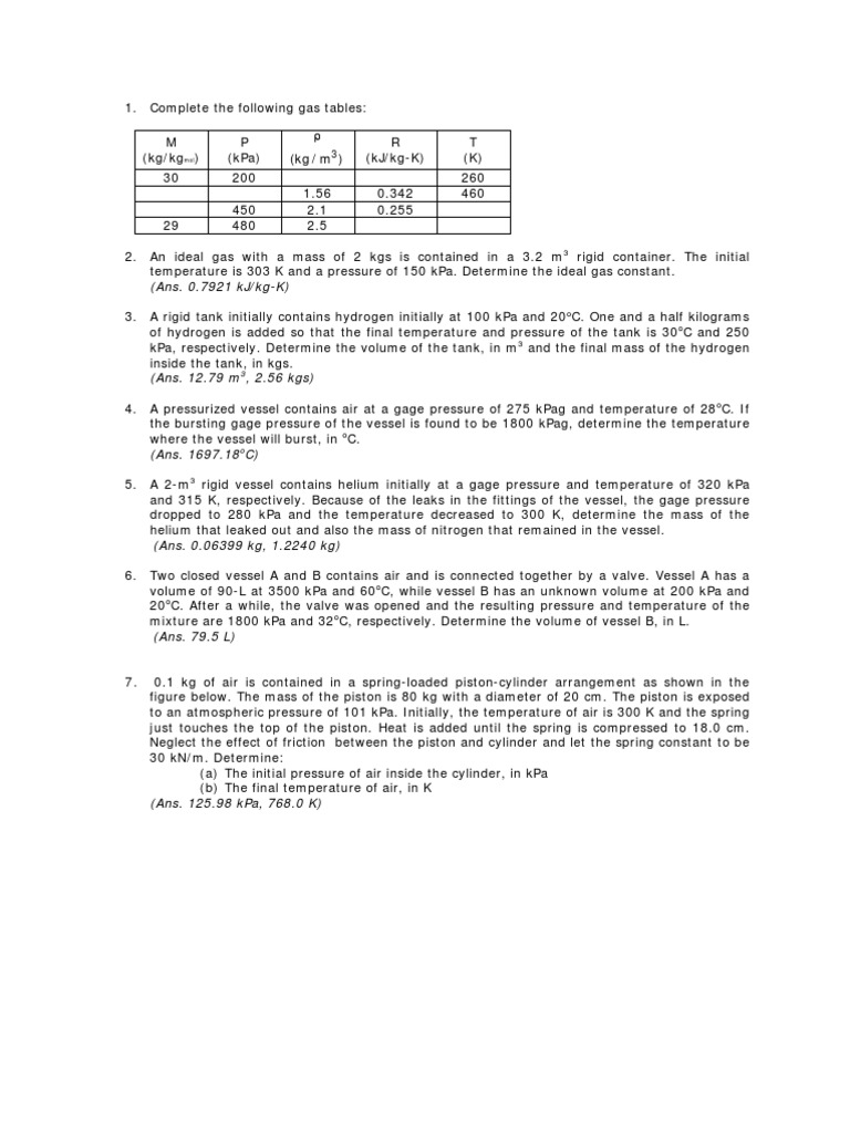 Assignment Ideal Gas Laws | PDF | Teaching Methods & Materials ...