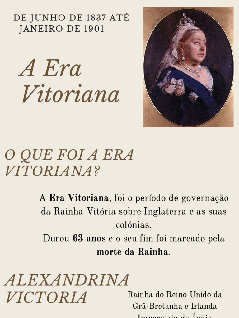 Era Vitoriana | PDF | Rainha Vitória