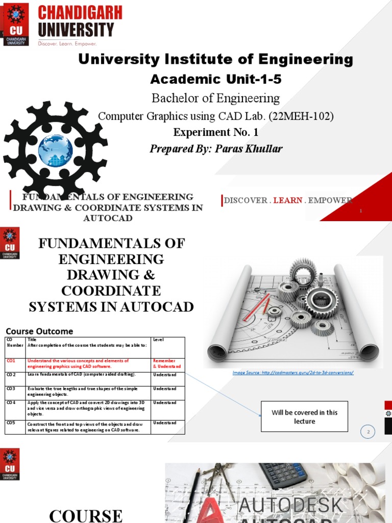 Fundamentals of Engineering Drawing Coordinate Systems in AutoCAD | PDF | Computer Aided Design ...